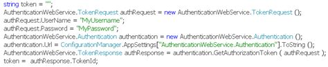 Requesting An Authentication Token