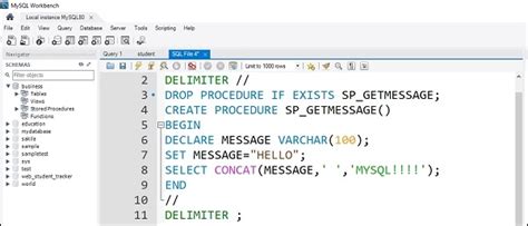 create a stored procedure using mysql workbench mysql tutorial php cn