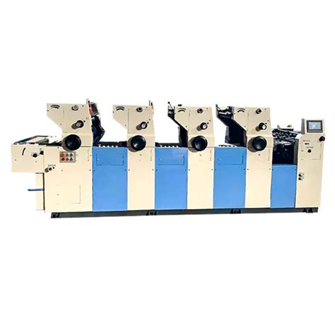 Automatic 4 Color Pamphlet Offset Printer Price Non Woven Bag Booklet Newspaper Double Sided 4