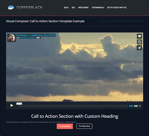 wordpress visual composer templates visual composer templates coffee
