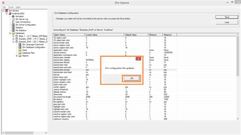 Zim Database Configuration 4gl Application Framework