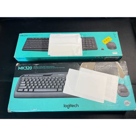Lot Of 2 Assorted Logitech Keyboard And Mouse Combo Sets