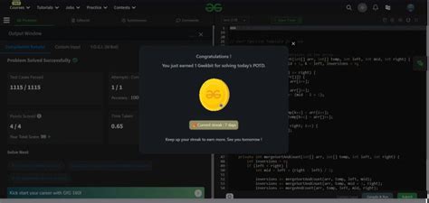 Vinit Garach On Linkedin Gfg160 Geekstreak2024 Geeksforgeeks