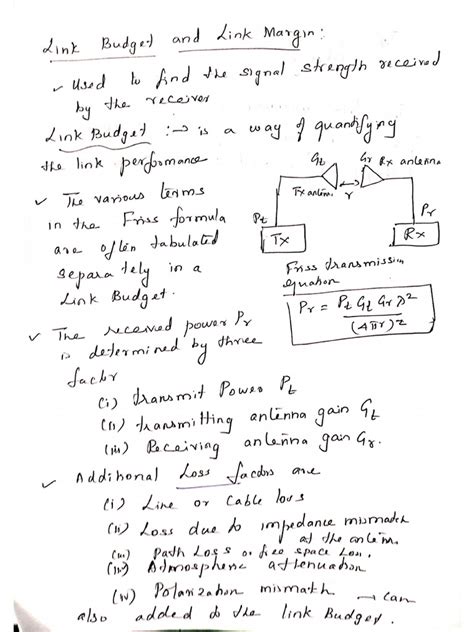 Link Budget And Link Margin Pdf