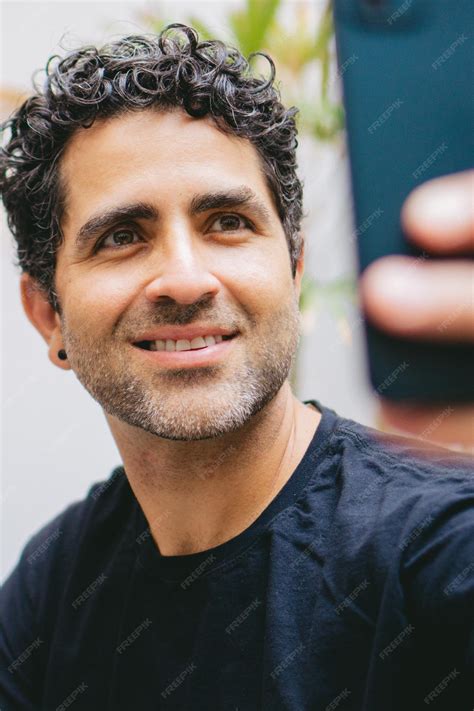 Premium Photo Closeup Of A Smiling Middleaged Latin Man With A Few