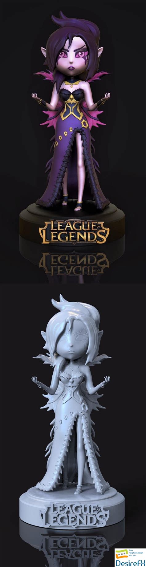 Download Chibi Morgana League Of Legends 3d Print Desirefxcom