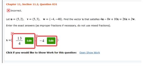 solved chapter 11 section 11 2 question 033 find u and vif