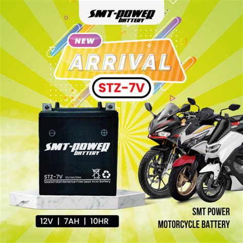Jual AKI MOTOR AKI KERING MOTOR SMT POWER STZ V V AH Kota Semarang Semarang Network