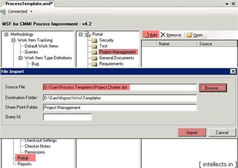 TFS 2005 Customize Work Item Template And Process Template Part III ShareMyPoint