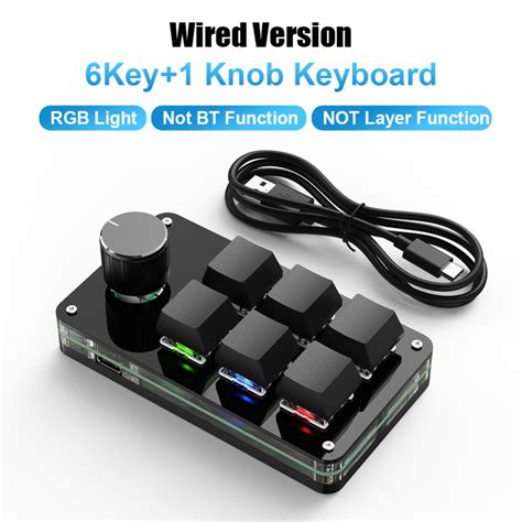 การเขยนโปรแกรม Macro Custom Knob Keyboard RGB Key Copy Paste Mini ปม PS Gaming Keypad