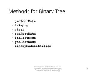 Data Structures and Algorithm - Week 4 - Trees, Binary Trees | PPT