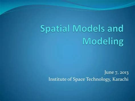 PPT Spatial Models And Modeling PowerPoint Presentation Free Download ID