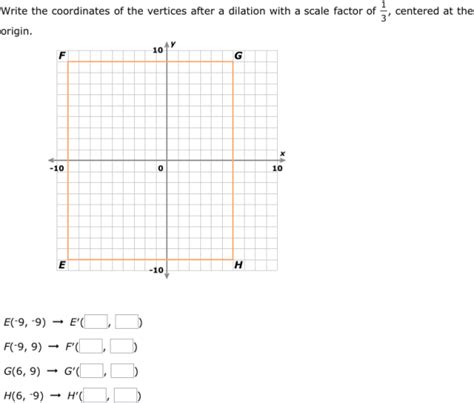 Ixl Dilations Find The Coordinates 8th Grade Math