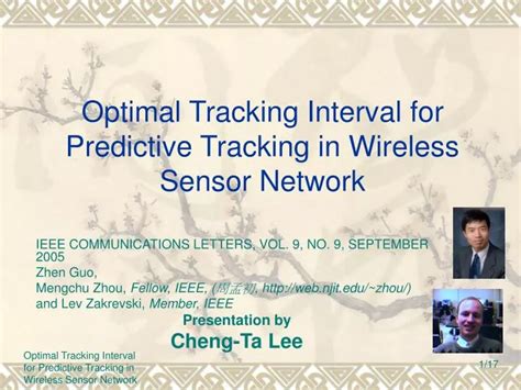 Ppt Optimal Tracking Interval For Predictive Tracking In Wireless Sensor Network Powerpoint