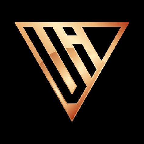 Premium Vector Monogram Vi Logo Triangle Shape Design