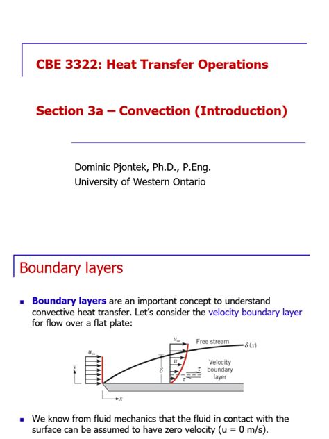 Section 3a Convection Introduction Pdf Boundary Layer Fluid Dynamics