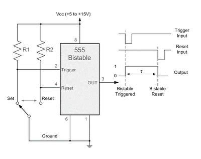Bistable Multivibrator Using Ic Schematic Diagram Wiring Diagram