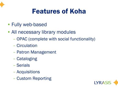 Ppt Introduction To The Koha Open Source Ils Powerpoint Presentation Id 4394505