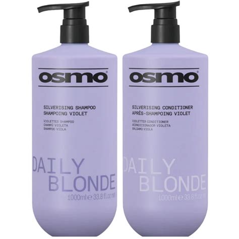 Osmo Daily Blonde Silverising Shampoo And Conditioner Twin 2 X 400ml