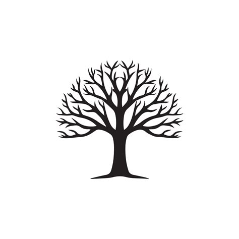Black Tree Icon Isolated On White Background Vector Illustration 35907648 Vector Art At Vecteezy
