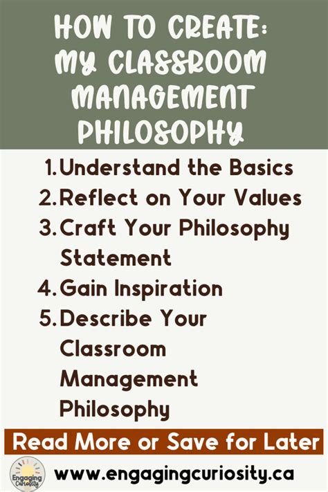 Example Of Classroom Philosophy In 5 Easy Steps