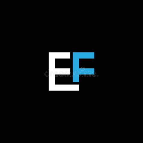 Ef Or Fe Abstract Letter Design With Different Colour And Illustration