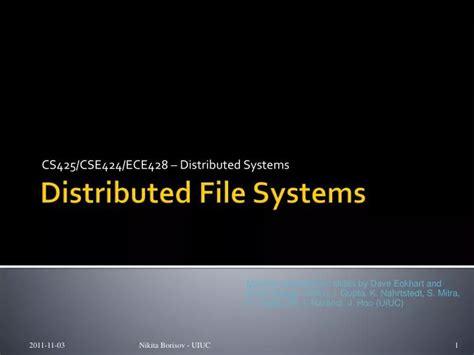 PPT Distributed File Systems PowerPoint Presentation Free Download ID 2019560