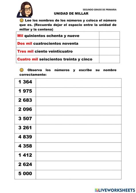 Los Numeros En Espanol Worksheets