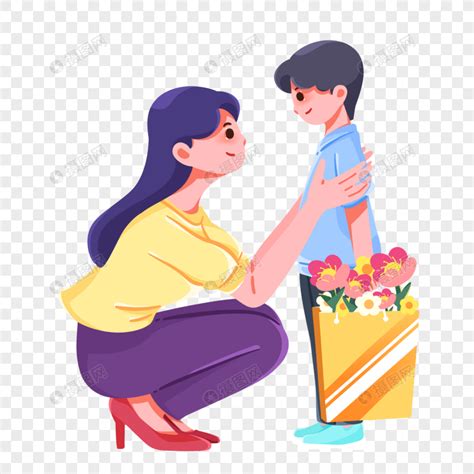 어머니와 아이 Png 일러스트 무료 다운로드 Lovepik