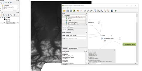 Extract Raster Properties And Use Them In Qgis Graphical Model Geographic Information Systems
