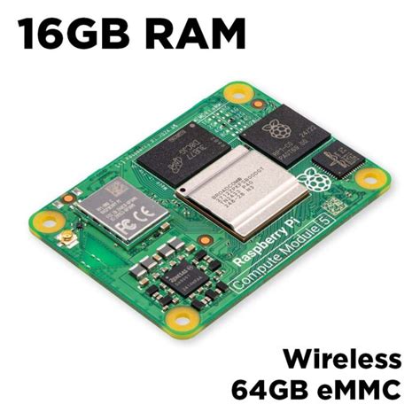 Raspberry Pi Compute Module 5 16gb Wireless 64gb Emmc Buy In Australia Cm5116064 Core