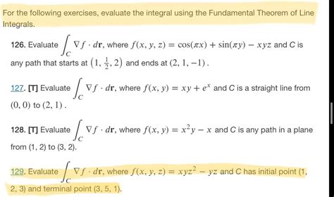 Solved For The Following Exercises Evaluate The Integral Chegg
