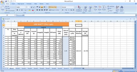 Excel Work Sample Freelancer