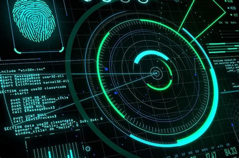 Premium Photo Glowing Digital Communication And Security Interface