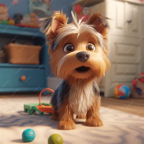 실내에서 시간을 보내는 귀여운 강아지 Ai 생성 이미지