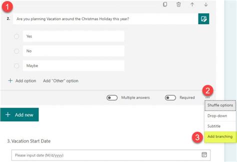 how to do branching in forms sharepoint maven
