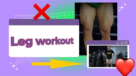 Vlog Legs Workout 🦵 Youtube