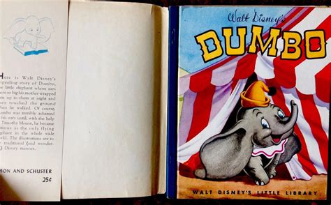 Walt Disneys Dumbo ~ Rare 1940s Little Golden Book 1st Ed W Dust