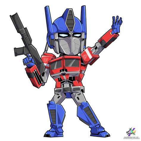 Bumblebee Movie Optimus Prime In Small Chibi Style By Me R Transformers