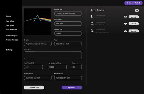 GitHub Jtardioli Symphony Interface Interface For Musicians To Mint And Manage Their Albums