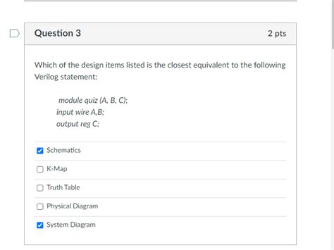 solved which of the design items listed is the closest