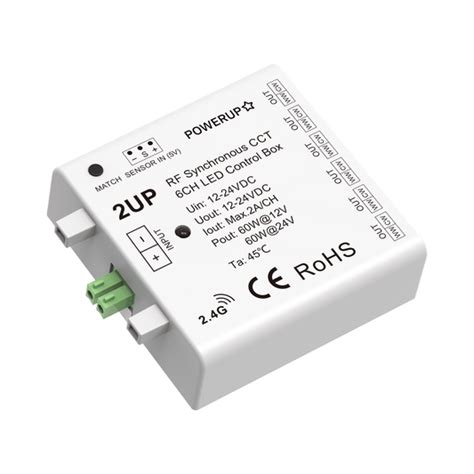 6ch Cct Wireless Connectable Controller Receiver 12v 24v Uprise Led