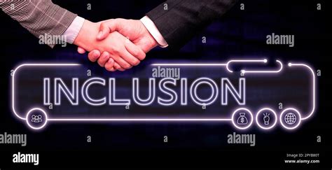 Conceptual Caption Inclusion Business Idea Action State Including Of Being Included Within