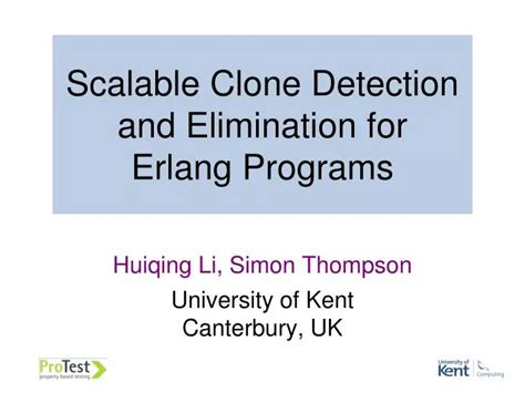 Ppt Scalable Clone Detection And Elimination For Erlang Programs