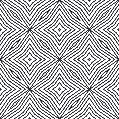 Premium Photo Geometric Seamless Pattern Black Symmetrical