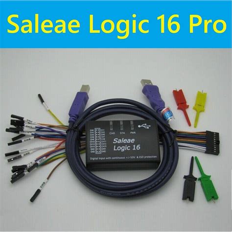 【微控】含稅、saleae Logic16 Pro 、官方軟體、16通道 100mhz 邏輯分析儀、esd Tvs保護 蝦皮購物