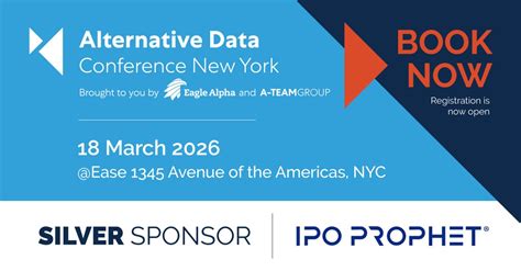 Were Pleased To Welcome Ipoprophet As Silver Sponsor Of Alternative