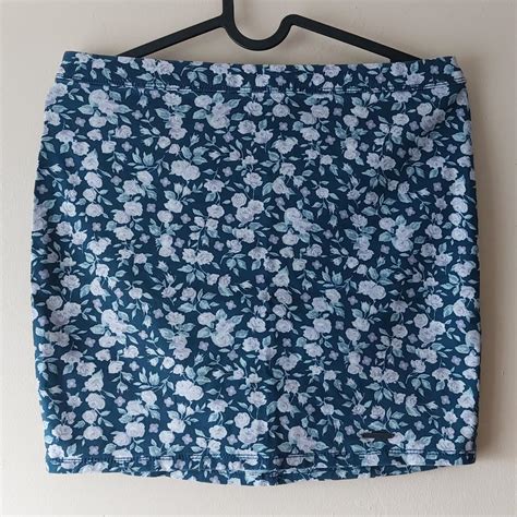 Abercrombie And Fitch Mini Soft Feel Denim Skirt Size Depop