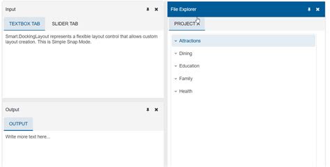 Blazor Get Started With Dockinglayout Help Docs Blazor
