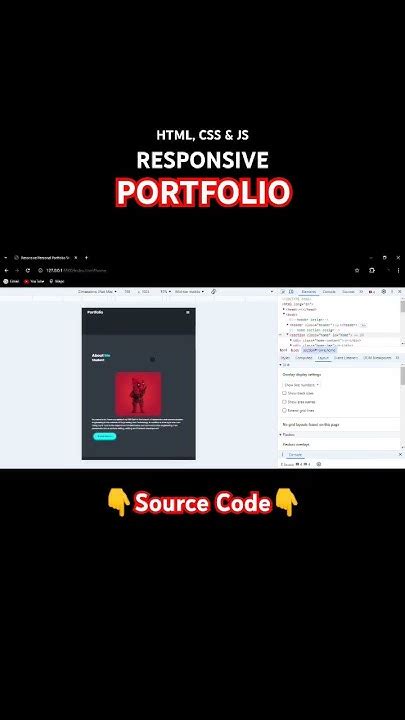 Responsive Portfolio Part 6 Webdesign Webdevelopment Html Css
